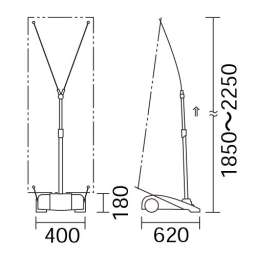 QSB-Y(キューエスビーワイW700)(QSB-Y) | バナースタンド | 看板の激安通販ならサインウェブ